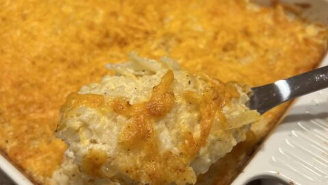 This Cheesy Hashbrown Potato Casserole Recipe Is So Easy! - Just Jill