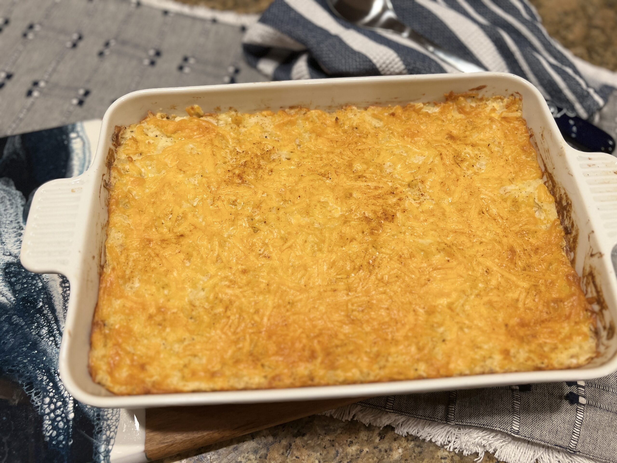 This Cheesy Hashbrown Potato Casserole Recipe Is So Easy! - Just Jill
