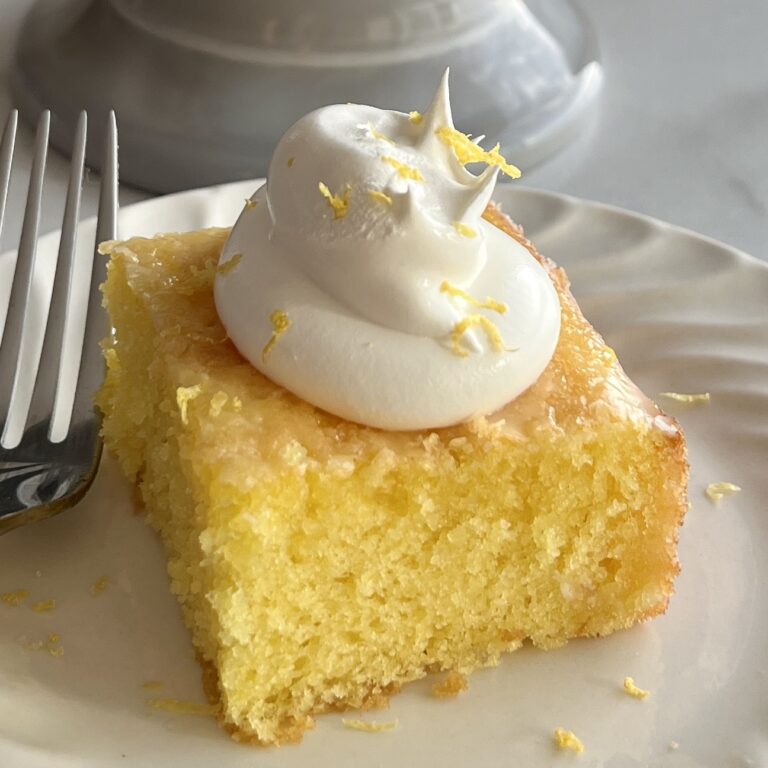 The Best Lemon Poke Cake Recipe (And Easy Too!) - Just Jill