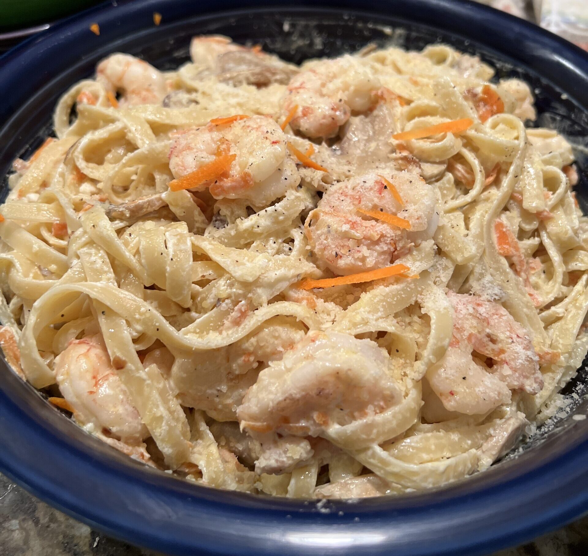 Easy Fettuccine With Shrimp - Just Jill