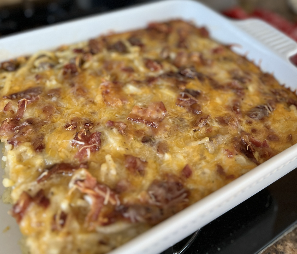 Easy Breakfast Bake (Using Leftovers!) - Just Jill