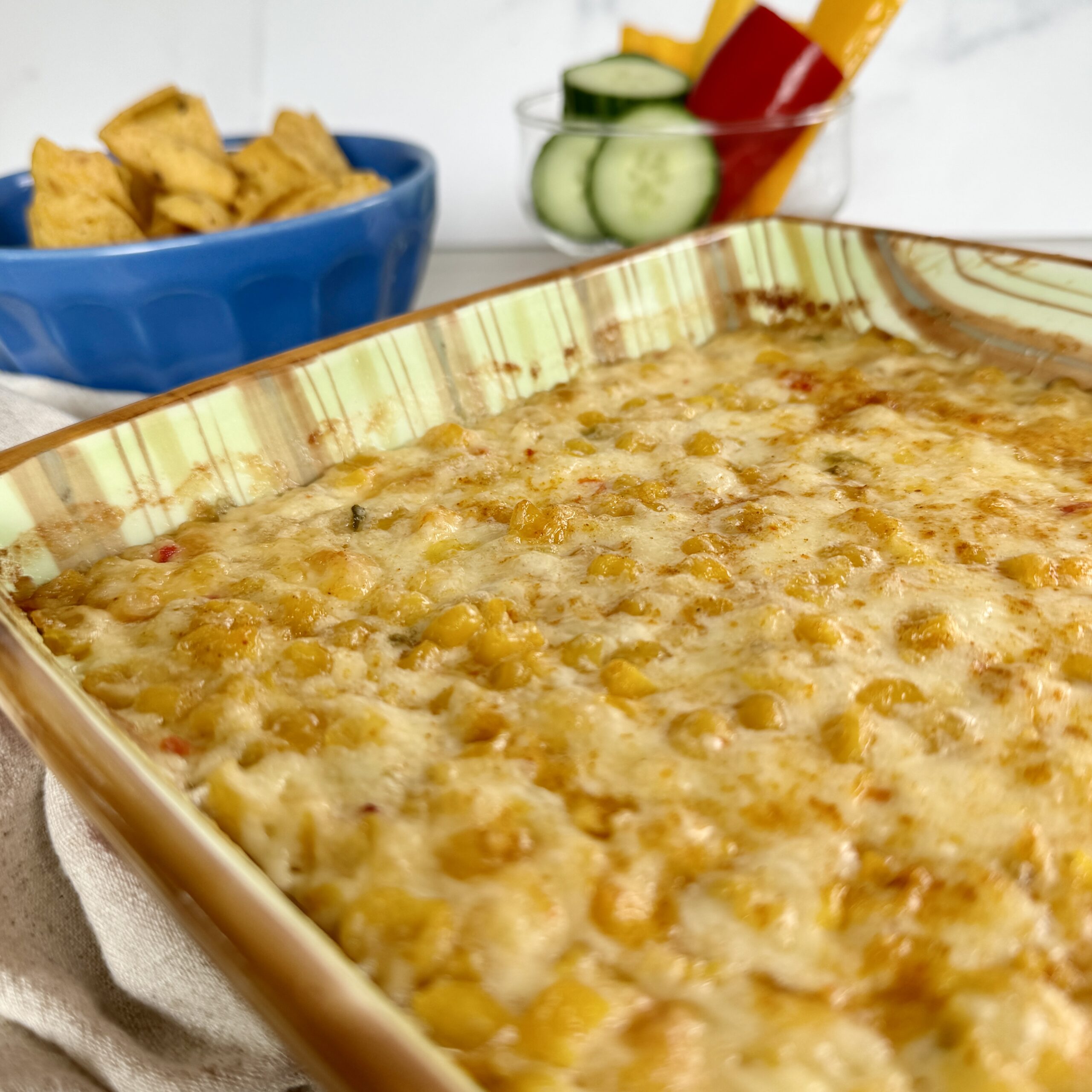 My Easy Cheesy Corn Dip Recipe for Chips, Veggies, and More